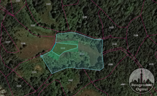 Dve parcele na prodaju u Nacionalnom parku Tara (Jagoštica) 69a. Parcela od 61,5a cena ar:450e; Parcela 7,5a cena 5500e