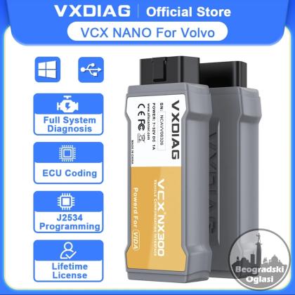 VXDIAG VCX NANO NX300 Volvo 2014D OBD2 Dice Coding