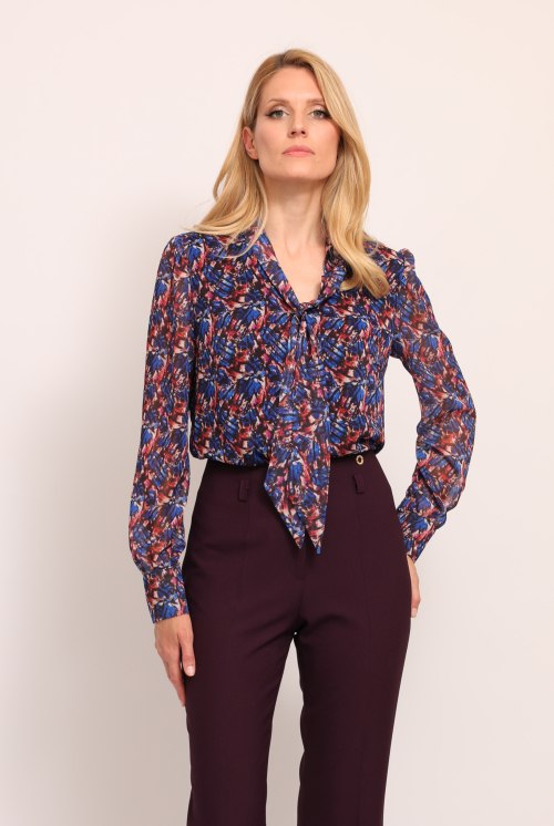 Bluza Erka plavi print