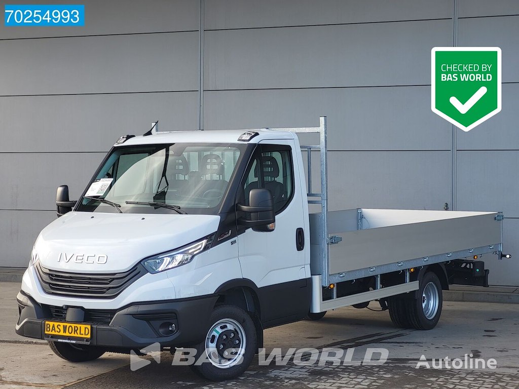 Novi IVECO Daily 35C18 3.0L Automaat 2025 model Open laadbak 450cm Navi Cam kamion s ravnom platformom < 3.5t