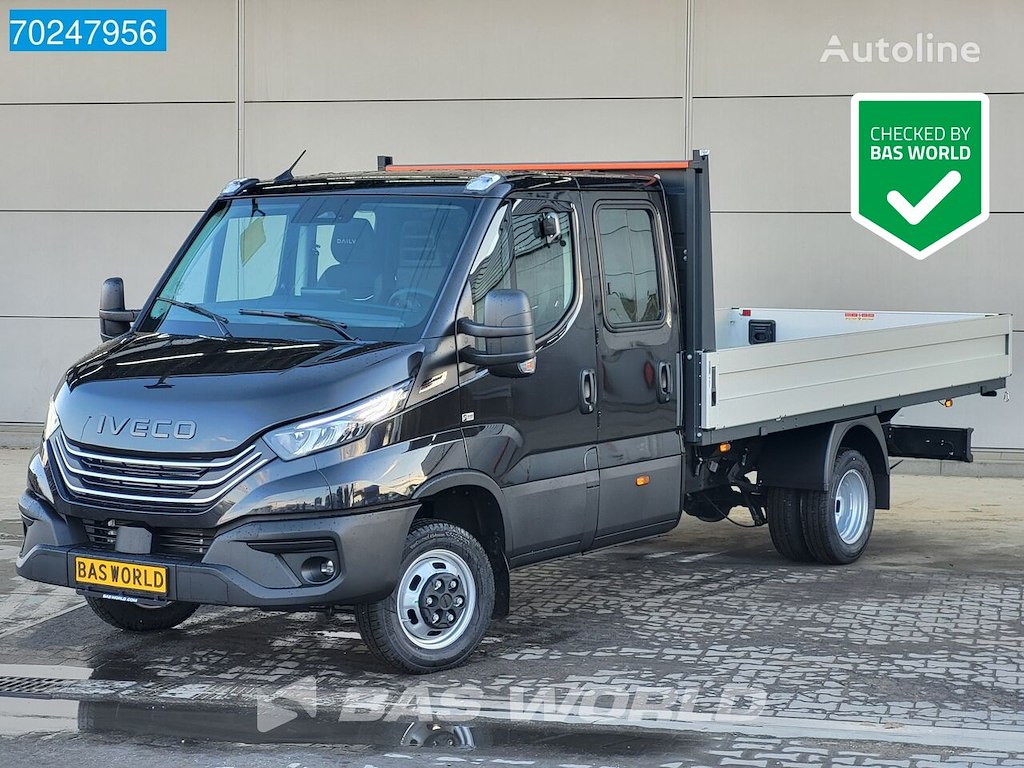 Novi IVECO Daily 35C18 3.0 180PK Nwe model 2025 Dubbel Cabine Open laadbak kamion s ravnom platformom < 3.5t