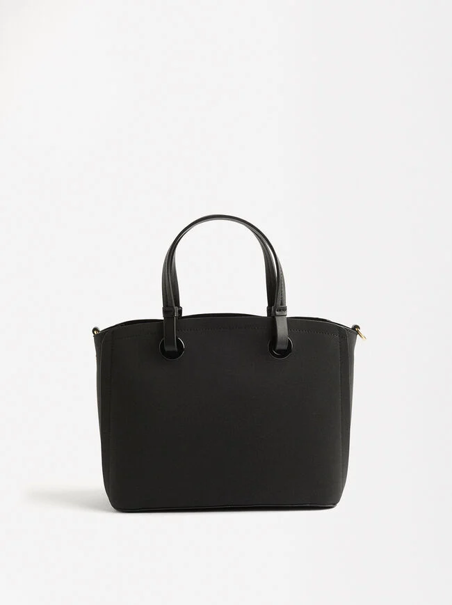 Nylon-Effect Tote Bag