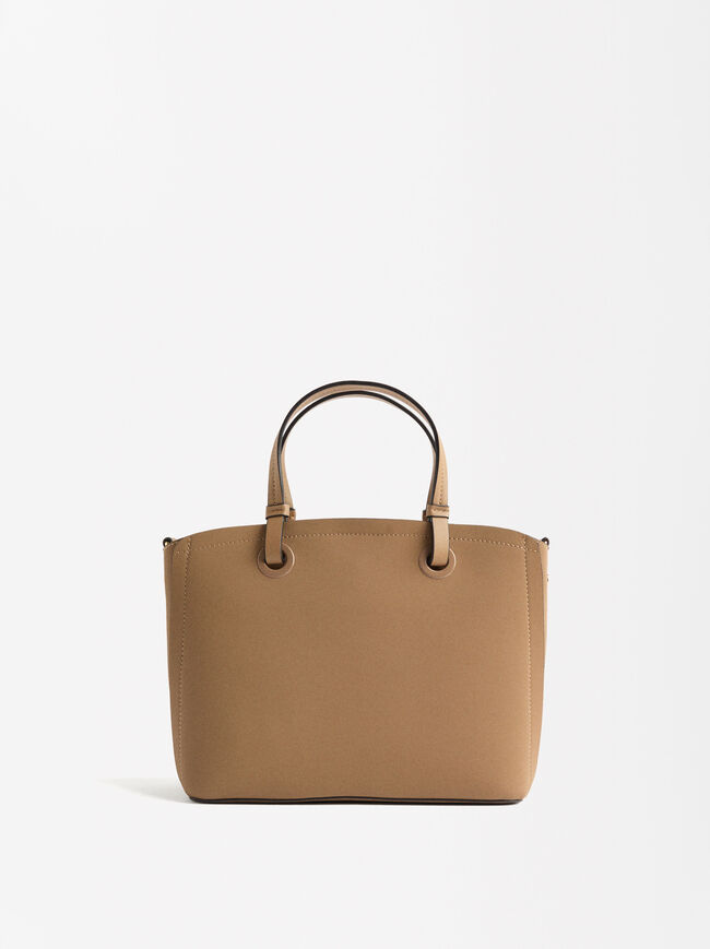 Nylon-Effect Tote Bag