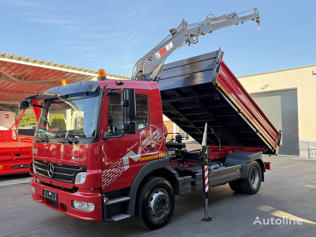 Mercedes-Benz ATEGO 1324 SKLÁPAČ S3 HYDRAULICKÁ RUKA HIAB KIPPER 3 side CRANE kiper