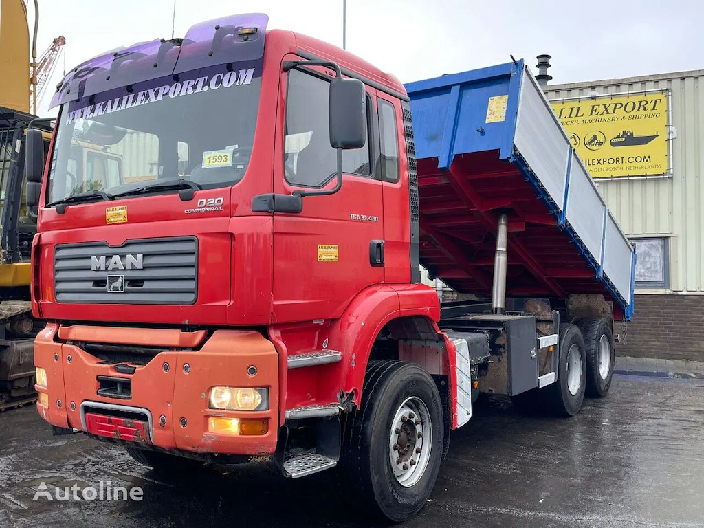 MAN TGA 33.430 Kipper 6x4 Big Axle Full Steel Suspension Good Condit kiper