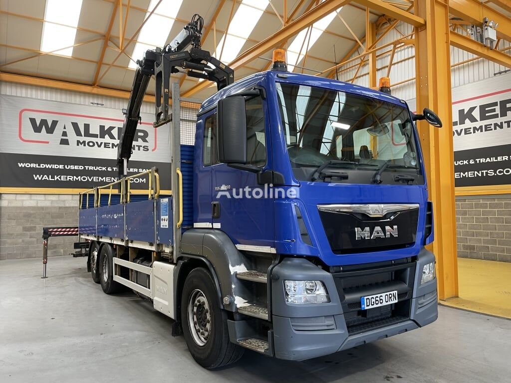 MAN TGS 26.360, *EURO 6* 6X2 26 TONNE DRAWBAR SPEC BRICK GRAB – 2016 kamion s ravnom platformom