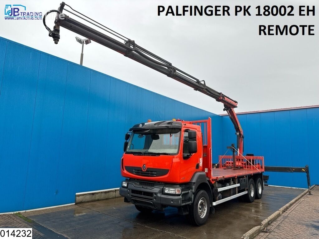 Renault Kerax 430 Dxi 6x4, EURO 5, Palfinger, Remote,Steel suspension kamion s ravnom platformom