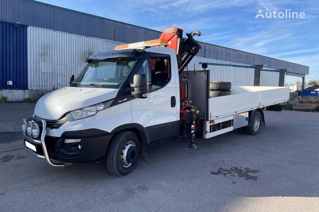 IVECO Daily 72C18H HDS kamion s ravnom platformom