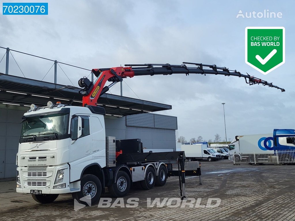 Volvo FH 540 8X4 NEW CRANE PK58.002 Trekker-Bakwagen Euro 6 kamion s ravnom platformom