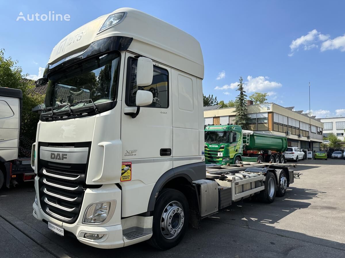 DAF 3X XF 106 440 SSC BDF Multiw. Lenkachse Wantec hydr. Hubr kamion šasija