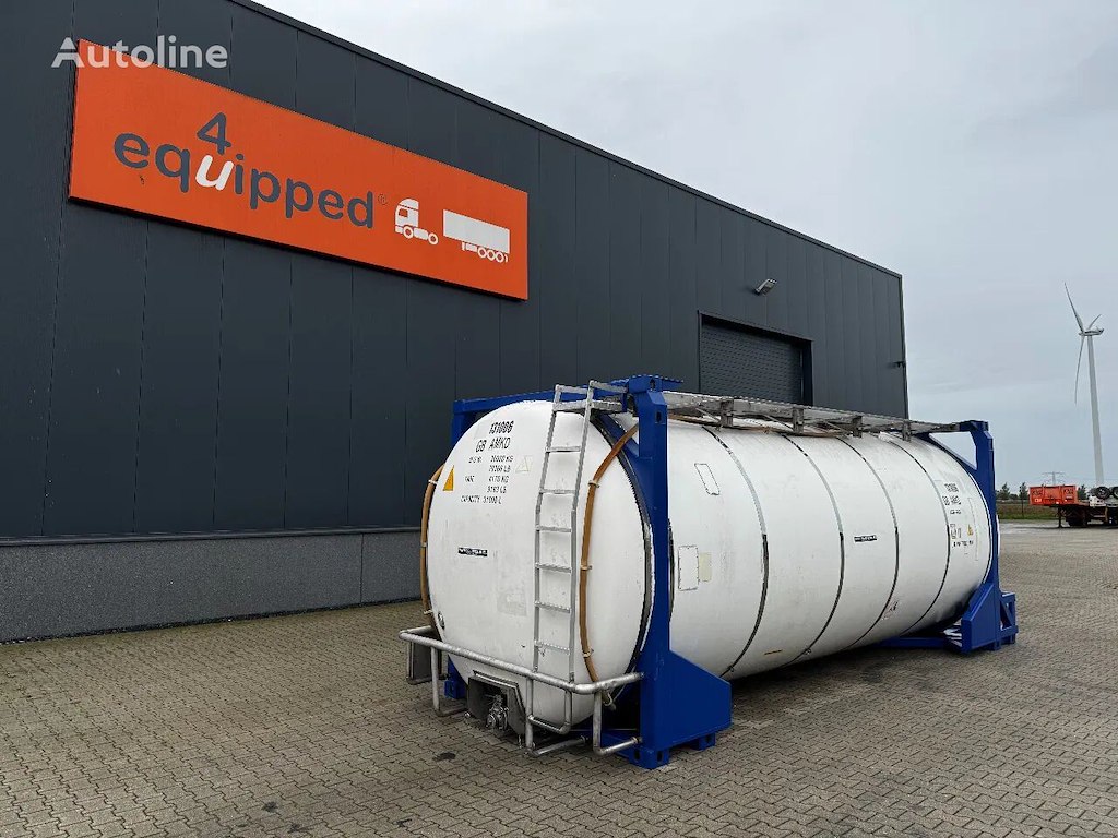 CPV 20FT SWAP, 30.900L, UN PORTABLE, T7, 2.5Y+ CSC test: 07/202 rezervoar-kontejner 20 stopa