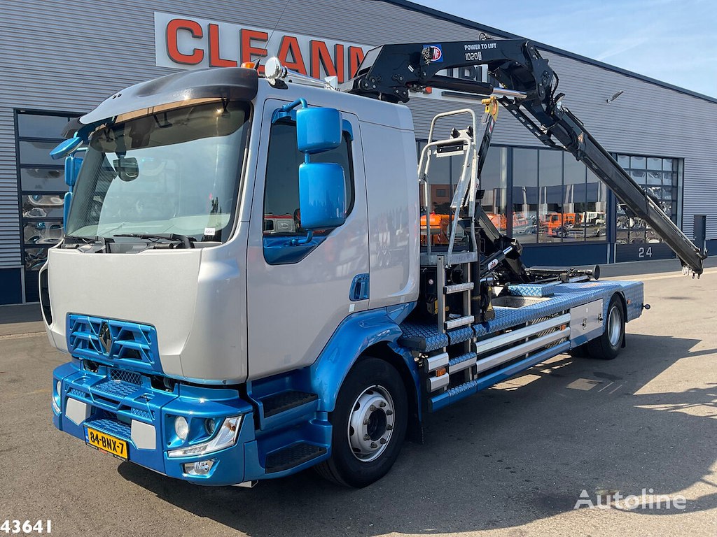 Renault D 240 Euro 6 HMF 10 Tonmeter laadkraan Just 66.850 km! kamion rol kiper