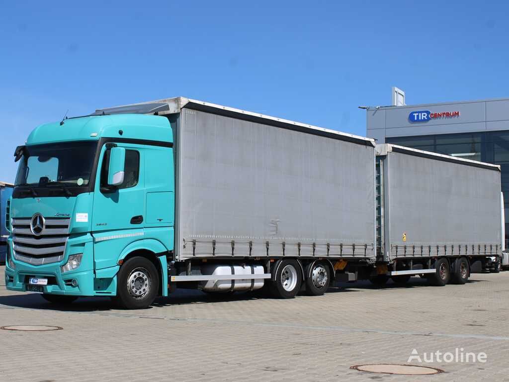 Mercedes-Benz Actros 2542 kamion sa klizna zavesa cerada + prikolica sa kliznom ceradom