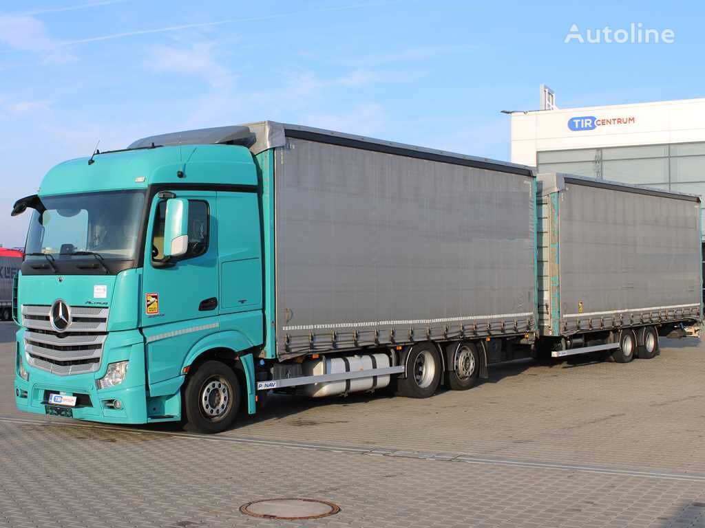 Mercedes-Benz Actros 2542 kamion sa klizna zavesa cerada + prikolica sa kliznom ceradom