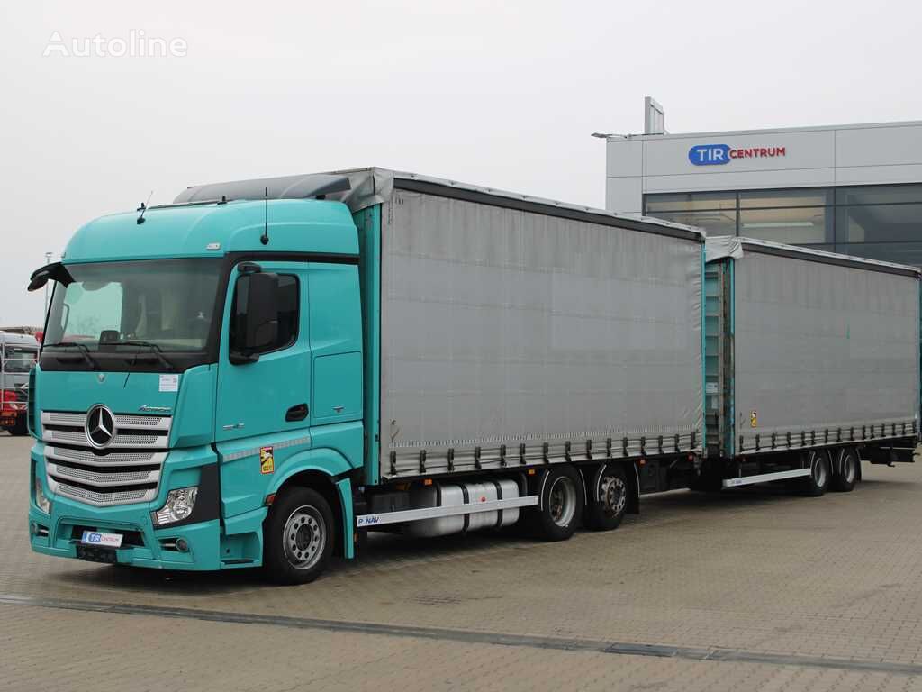 Mercedes-Benz Actros 2542 kamion sa klizna zavesa cerada + prikolica sa kliznom ceradom