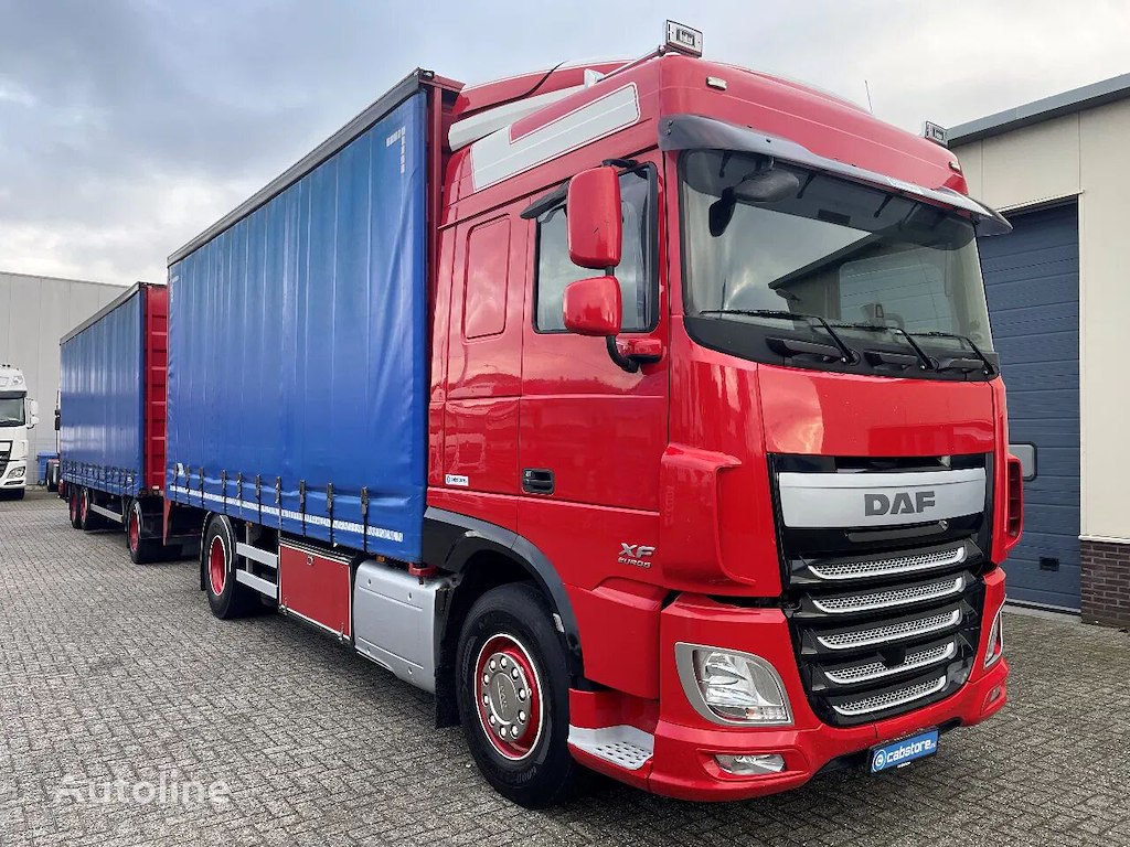 DAF XF 460 4x2 Euro 6 - Year 2013 - Km 842.317 + Zwalve 3-axle trail kamion sa klizna zavesa cerada