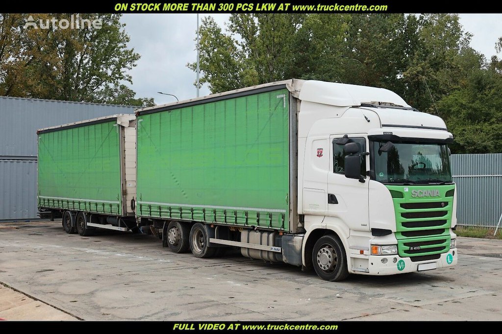 Scania R410, 6x2, EURO 6+TRAILER PANAV, 38 PALLETS kamion s ceradom