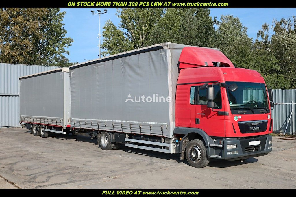 MAN TGM 15.290 + TRAILER, TANDEM KIT 38 PALLETS kamion s ceradom