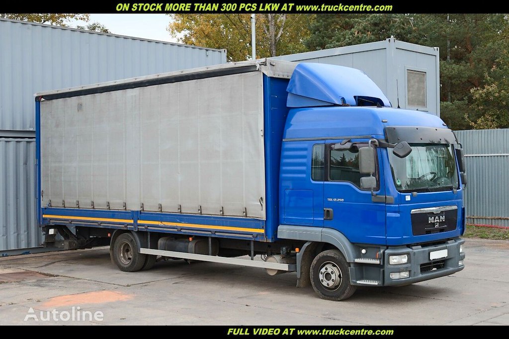 MAN TGL 12.250, 18 PALLETS, EURO 6, TAIL LIFT kamion s ceradom