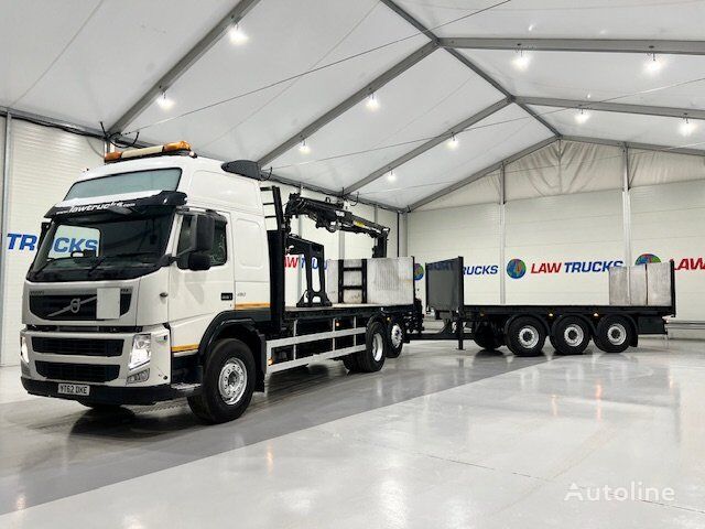 Volvo FM 450 kamion platforma + prikolica platforma