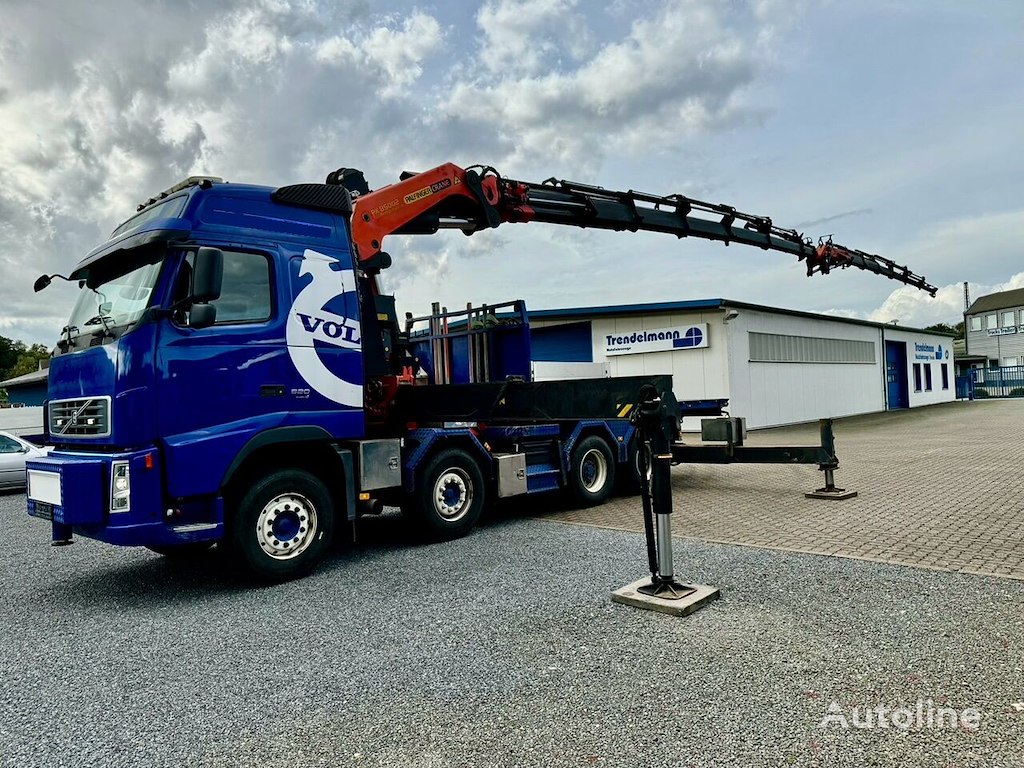 Volvo FH-520 Retarder 8x4 mit Palfingerkran 85002 Jib kamion platforma