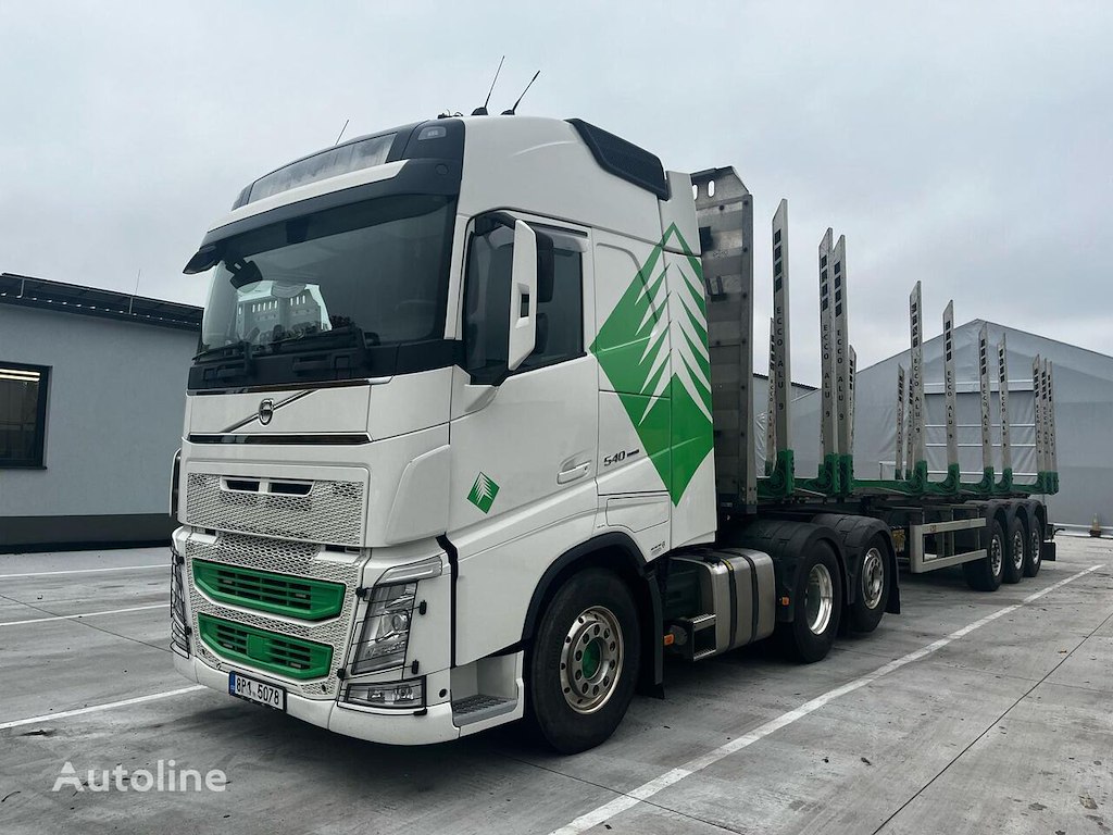 Volvo FH 540 kamion za prevoz drva + šumarska prikolica