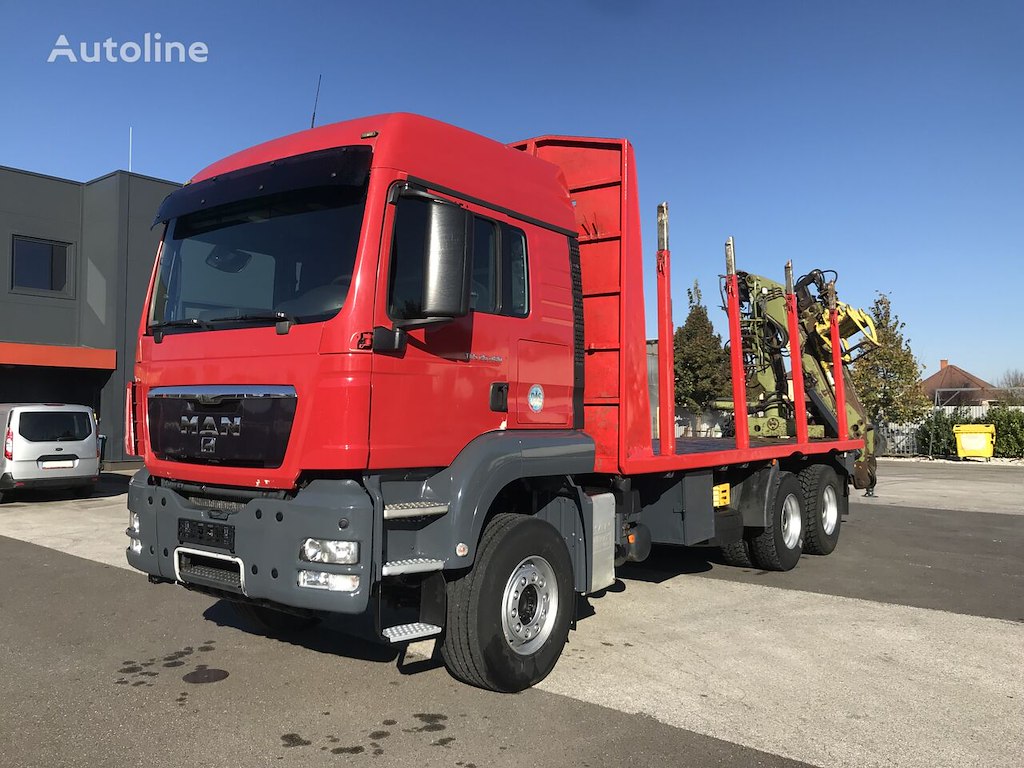 MAN 26.480 6X4 BL LOGLIFT 105Z PLATÓ 6,6M kamion za prevoz drva