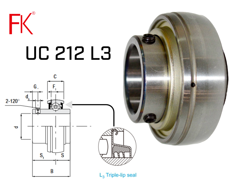 Ležaj UC 212 L3 FK