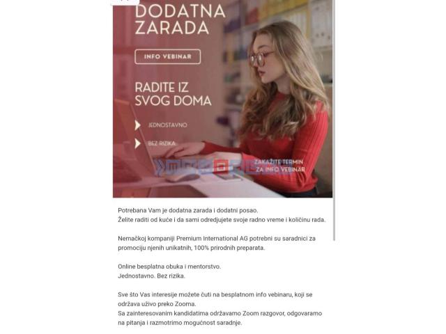 Dodatna zarada, rad od kuce