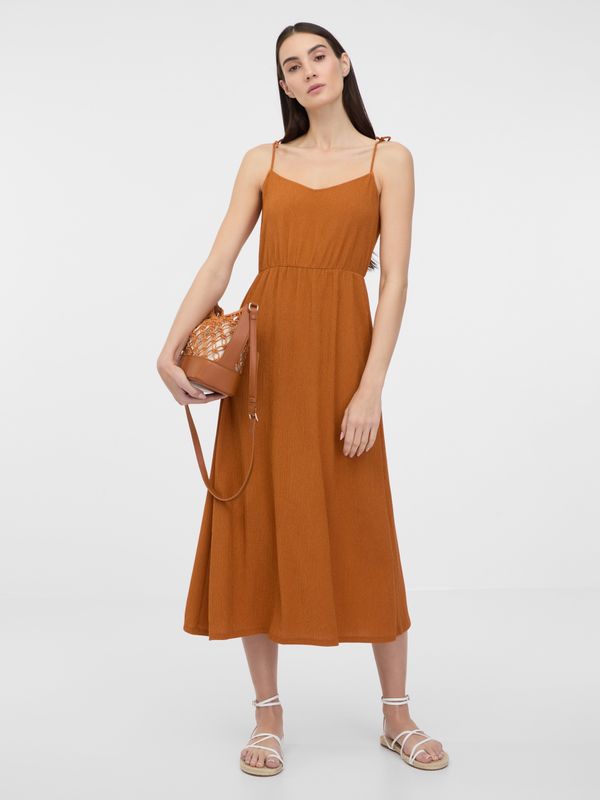 ORSAY BROWN WOMEN'S MAXI DRESS - WOMEN'S