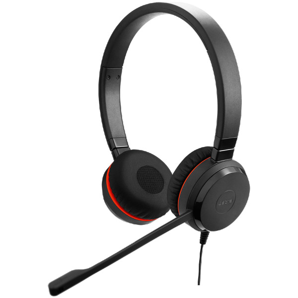 JABRA EVOLVE 20 MS Stereo USB Headband Special Edition Noise cancelling, USB connector, with mute-button and volume control on the cord, wi