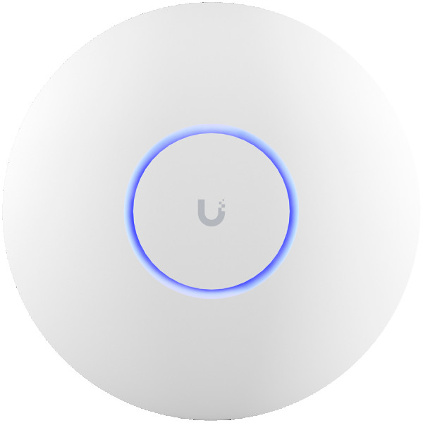 UBIQUITI U7-PRO Ceiling-mount WiFi 7 AP with 6 GHz support, 2.5 GbE uplink, and 9.3 Gbps over-the-air speed, 140 m˛ (1,500 ft˛) coverage (