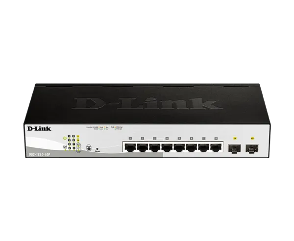 LAN Switch D-Link DGS-1210-10P/E 10/100/1000 8PoEport/2SFP Smart