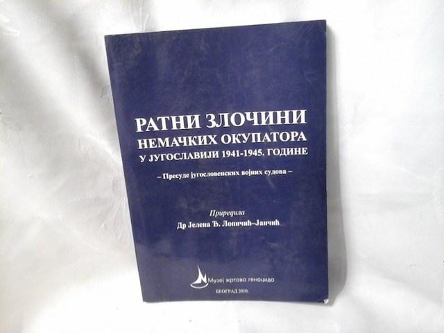 Ratni zločini nemačkih okupatora u Jugoslaviji 1941