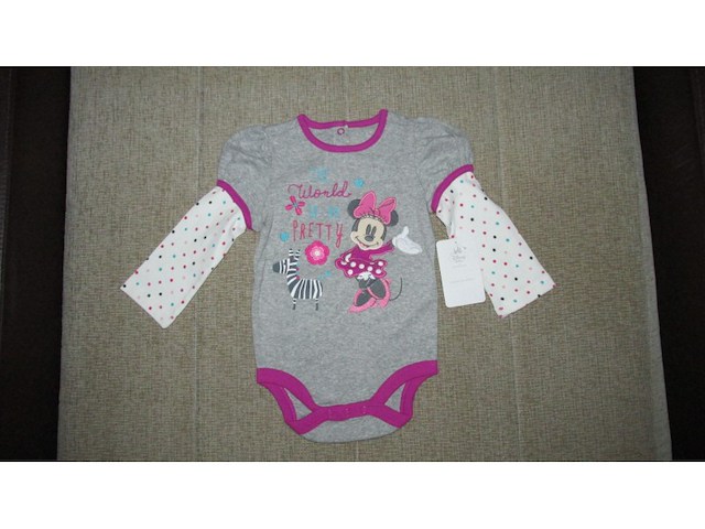 NOVO-Bodi za devojčice Mini-Disney store vel 12-18m/86