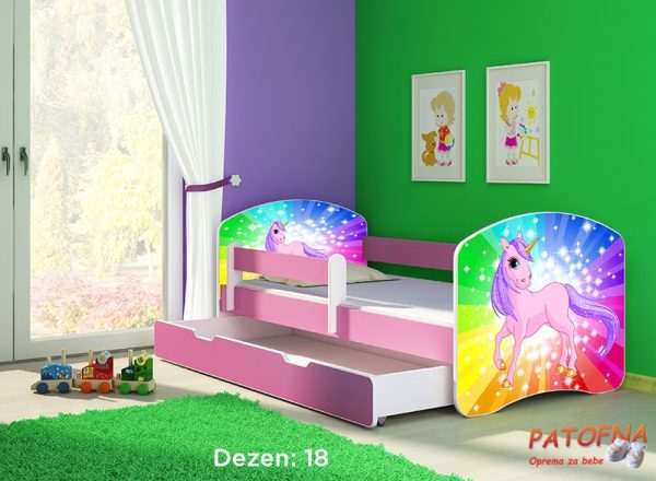 Krevet za decu Acma 2 PINK 140×70 F 18