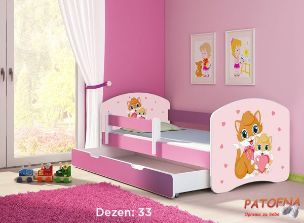 Krevet za decu Acma 2 PINK 140×70 F 33