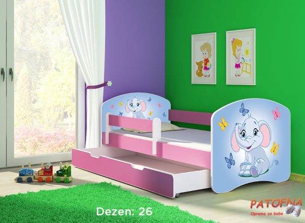 Krevet za decu Acma 2 PINK 140×70 F 26