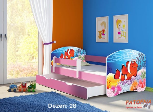 Krevet za decu Acma 2 PINK 140×70 F 28