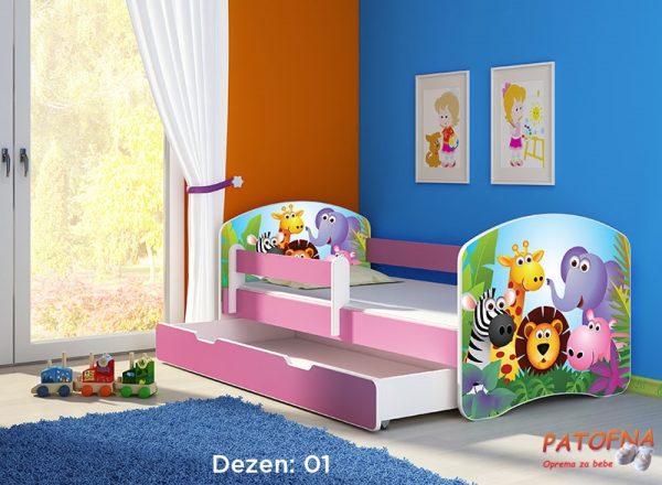 Krevet za decu Acma 2 PINK 140×70 F 01