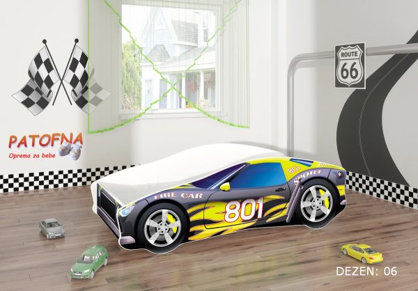 Kunert Acma automobil, kreveti za decu, 180x80cm, Dezen 06