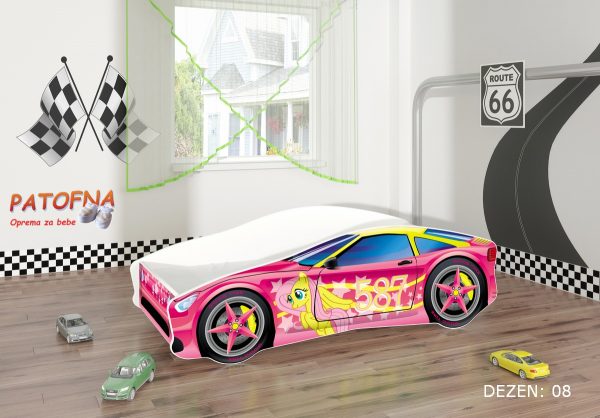 Kunert Acma automobil, kreveti za decu, 180x80cm, Dezen 08