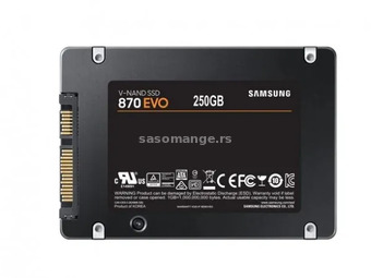 SSD 2.5" SATA Samsung 870 EVO 250GB, 560/530MBs MZ-77E250B