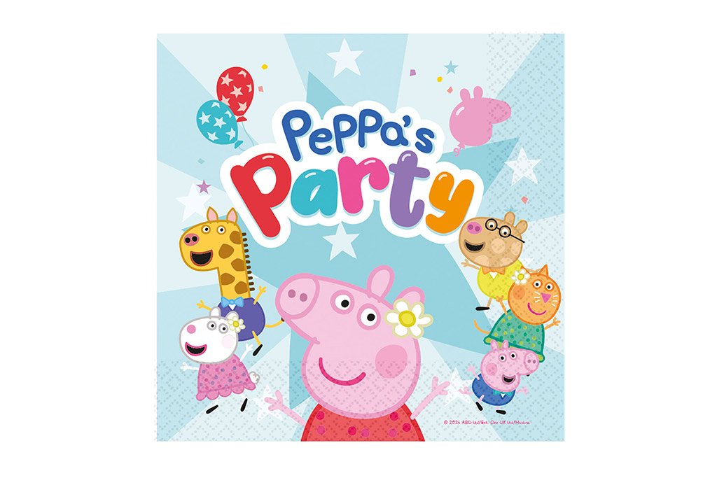 Salvete Peppa’s Party 33cm – 16 kom