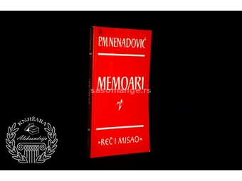 Prota Mateja Nenadović Memoari