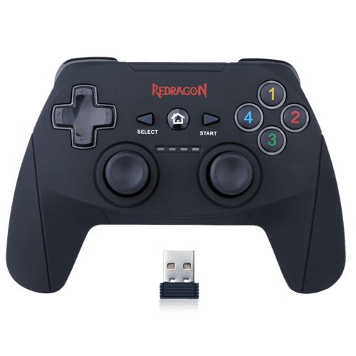 REDRAGON gamepad G808 HARROW (Crni) Osmosmerni kursor, Wireless, Windows, PlayStation, Android