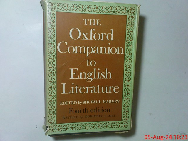 THE OXFORD COMPANION TO ENGLICH LITERATURE