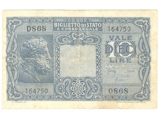 Italija 2 lire 1944