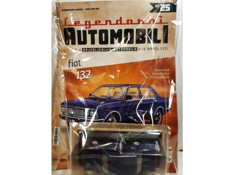 LEGENDAR AUTOMOBIL FIAT 132 DE AGOSTINI 1:43 NOV!