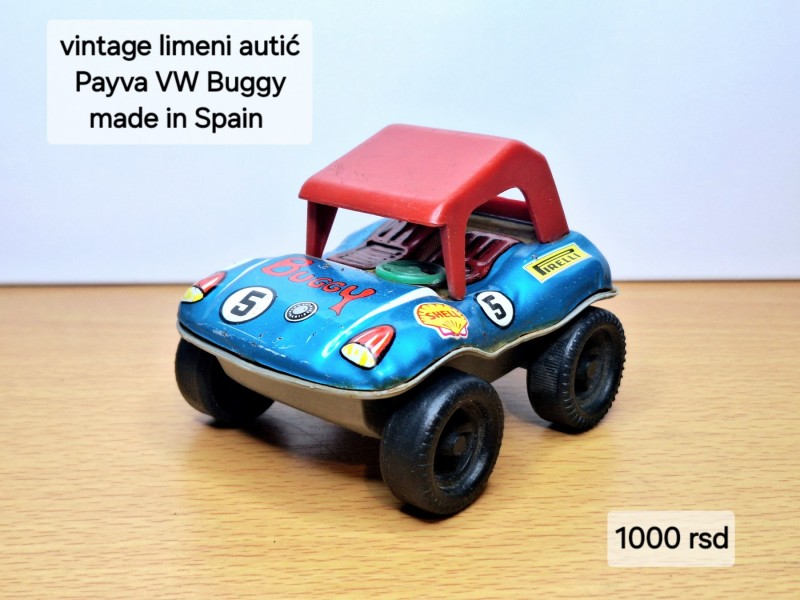 Limeni autić Payva VW Buggy made in Spain